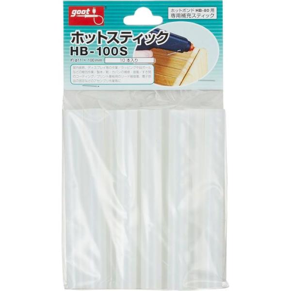     サイズ:径11×100mm    10本入    カラー:透明    業務用ホットボンドHB-80用補充ホットスティック    紙・木・革・プラスチック・金属等の接着に    凹凸した面も簡単に接着が可能    RoHS2対応品