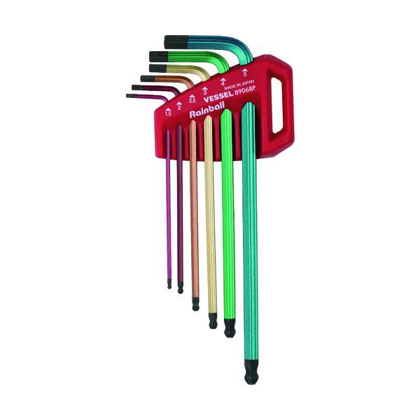 【用途】小型機械やバイク・自転車等の整備、機械整備、建築、家庭の各種メンテナス、狭い場所や奥深い場所の締め付け等。【仕様】永久保証付き(日本国内のみ)マグネタイザー付(8909BP)セット内容(本)：6セット内容(mm)：1.5、2、2.5...