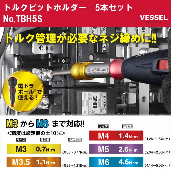 【特長】手締め時や増し締めの際に、既定のトルク以上で締め付けることを防ぎます。スライドスリーブ式を採用しているため、ビットをしっかりとロックし、落下や紛失を未然に防ぎます。グリップを持ち直す必要が無く、少ない動作でスムーズなネジ締めが出来ま...