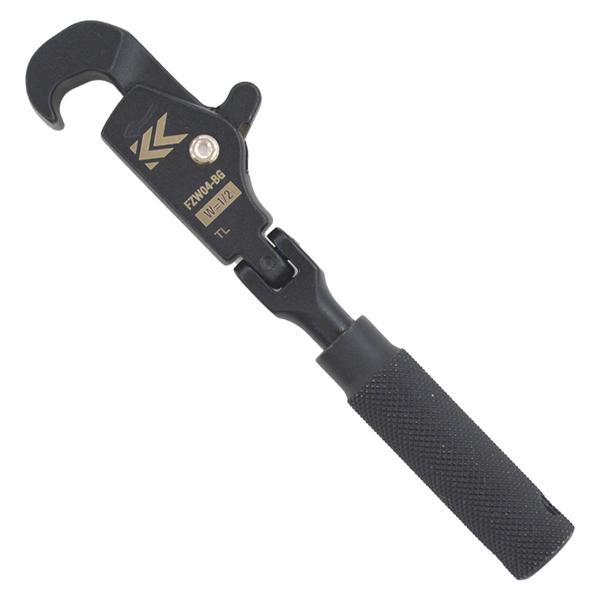 【特長】フックタイプで、４分(Ｗ1/2)の全ねじを任意の位置から締め込み始めることができます。ハンドルを曲げることで、狭い場所でも使用できます。ラチェットのように早回しが可能です。落下防止コードの取り付けが可能です。【用途】4分の全ネジ・寸...