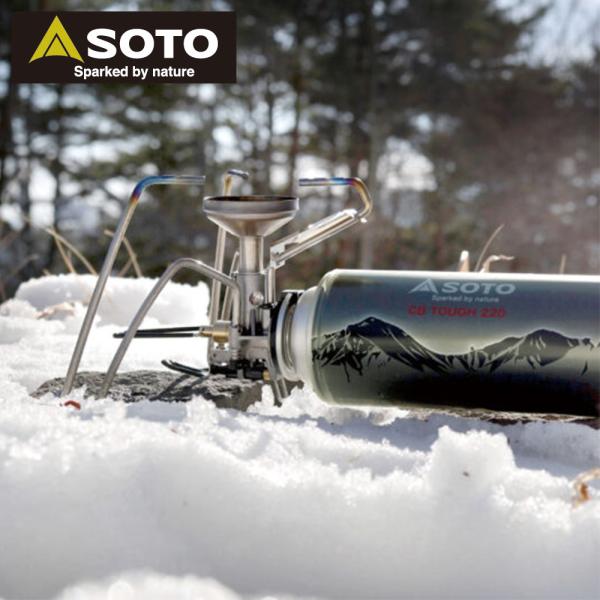 CB缶を燃料とした登山用シングルストーブ。低重心の安定感はそのままに、耐風性の高いウインドマスターの火口とマイクロレギュレーター機能も搭載しており、新登場の「CB TOUGH」ボンベと組み合わせることで、OD缶モデルと同様に高地かつ低温下で...