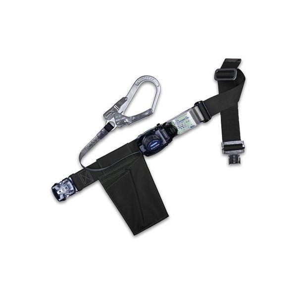 仕様：胴ベルト型(リトラ/鍛造スチールフック/ワンタッチバックル)ベルト色：ブラック、ベルトサイズ：L(幅50mm×長さ1,400mm)ランヤードサイズ：幅18mm×有効長さ1,400mm、ロック機構：なしバックル：ワンタッチバックル、構造...