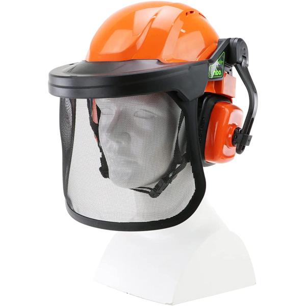 刈払い作業やチェンソー使用時には必需品【用途】●刈払作業、チェンソー使用時の頭・顔・耳の保護【特徴】●厚生労働省保護帽検定合格品(飛来・落下物用、墜落時保護用)●ヘルメットの内部の蒸れを防ぐ通気孔が付いている●消臭加工素材をアゴヒモ(備長炭...