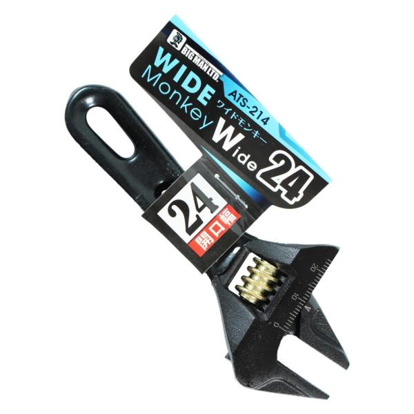【特長】ワイドサイズなので幅広いサイズのボルトやナットに対応できるモンキーレンチ。ショートタイプなので手に収まりやすく、グリップにはディッピンググリップを仕様しています。【用途】口径部を調整することで色々なサイズのボルトやナットなどを回すこ...