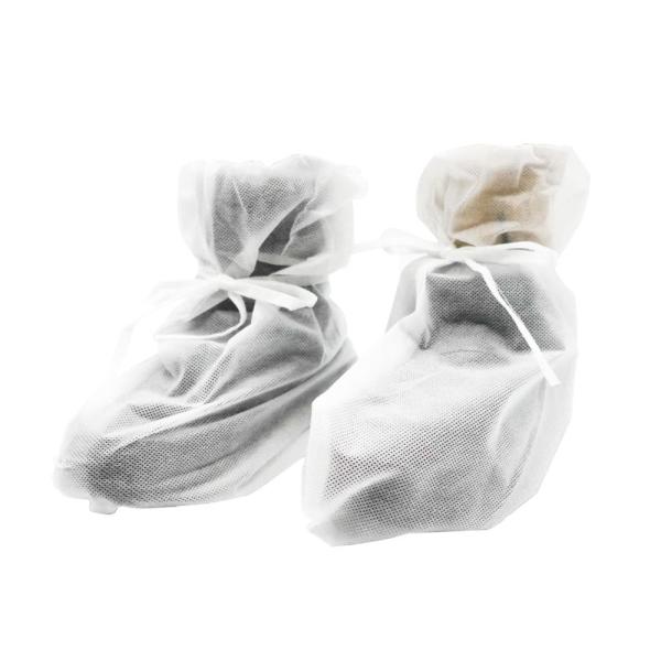 【特長】足元の汚れ防止に。使い捨てで清潔的。【用途】清掃作業・ガーデニングなど異物の入り込みを防ぐ。【注意事項】本来の用途以外には使用しないでください。【仕様】・サイズ：フリー・材質：[生地] ポロプロピレン [伸縮部] ゴム・仕様：不織布...