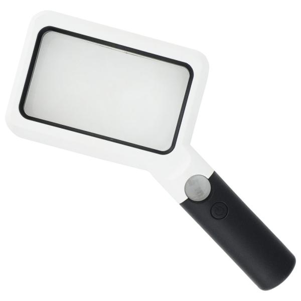 読書、スマートフォンなど見えずらい文字の拡大に便利です。・倍率が2倍でスクエアタイプの見やすい大型レンズ。・サブレンズには20倍のマイクロレンズを搭載。・広範囲を明るく照らすLED(COB)ライトが2列。・ワンボタンで簡単に操作が可能。・材...