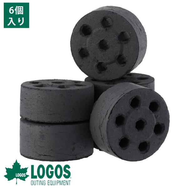 廃材のヤシガラを有効利用したヤシガラ成型炭。1個でステーキ4枚以上焼けるエコココロゴス・ミニラウンドDECO6個入り。ターボライターをミニラウンドDECOの1点に集中して20秒前後熱するだけで誰でも簡単に着火できます。中央の凸形状を下向けに...