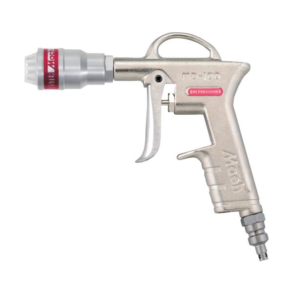 【特長】高圧空気圧力専用エアーダスターです。広範囲にエアー間欠波動がでます。【仕様】最高使用圧力：3.0MPaマッハ高圧インパクトエアーダスターノズル長(mm)：56ノズル口径(mm)：12ノズル取付口：M10 P1.0エア取付口：高圧専用...