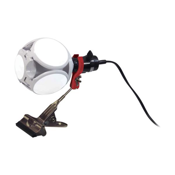 【特長】開いた状態で前面を集中照射閉じた状態で全方向を照射【用途】現場用照明機器【仕様】明るさ(lm)：4800光源色：昼光幅(mm)：235高さ(mm)：150消費電力(W)：40コード長さ(m)：5色温度(K)：6500口金：E26【材...