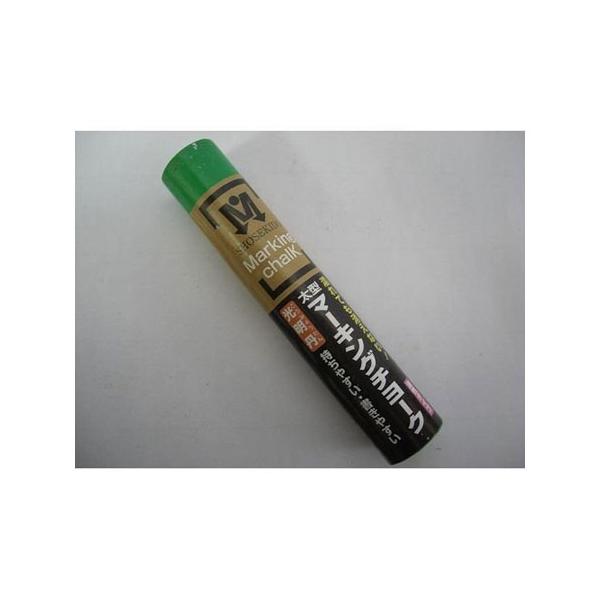 ●太いので書きやすい、折れにくい●軍手でも持ちやすい●油性タイプで濡れても消えない（消す時は灯油やベンジン等でこすって下さい）用途●木材鉄材アスファルトコンクリートガラス石等仕様●色：黄緑光明丹 マーキングチョーク 黄緑 1本 マーキング ...