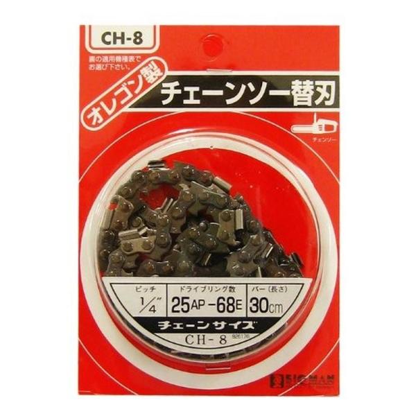 【特長】オレゴン製のチェーンソー替刃。【用途】チェーンソー替刃に。【注意事項】バー（長さ）を確認してください。モデルNo.が同じでバーのサイズが異なるものがあります。【仕様】・梱包サイズ（mm）：140×100×25・質量（g）：158・ピ...