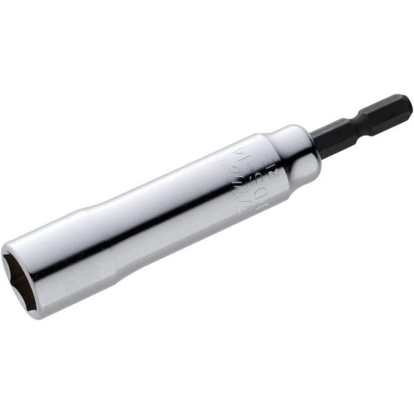 ●14.4Vインパクトドライバー対応型(ソケット部冷間鍛造/ビット圧入方式)●ナットを傷めない6角サーフェイスソケット●ナットの落下を防ぐディープソケット●奥行き62mmの深穴タイプ・呼び寸法:14mm・サイズ:全長105.0×横19.7×...