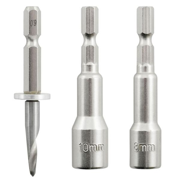 【特長】●塩ビ・ポリカ・ガラスネット入りなどの波板をキレイに素早く穴あけができる波板ドリル。●波板フックボルトがスピーディーに取付けできるフックボルトソケットの３種セット。【用途】塩ビ・ポリカ・ガラスネット入りなどの波板の穴あけ、波板フック...