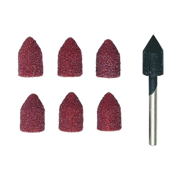 ●木工・金工の研磨、仕上げに●内側穴の研磨寸法:ペーパー部分　高さ13×φ9mmシャフト径:φ3.0mm材質:80番、120番ヤスリペーパー 最適回転数:20000min-1(回/分)ルーター/ミニリューター/キソパワーツール/PROXXO...