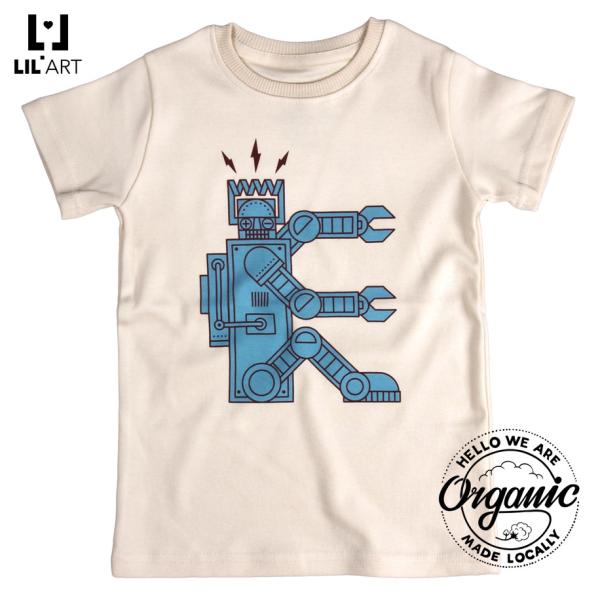 ◯素材について●LILorganicのオーガニック素材に関する こだわり は細部に渡っていますa) 布地・部材に100% 認証済み オーガニックコットン (染色なしの生成り素材)（ボディ部 布地・縫い糸・衿テープ（首の後ろ）・刺繍糸）＊伸縮...