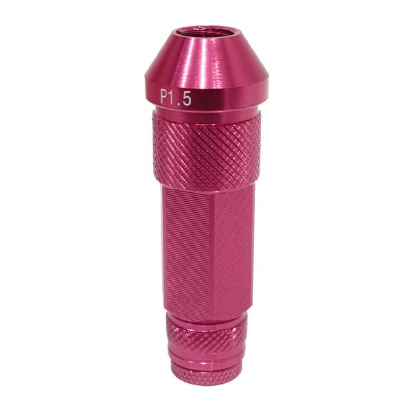 【 アルミホイールナット M12×P1.5 19HEX 70mm 貫通Dタイプ 1個 ピンク 】愛車のホイールをカスタム！6穴のお車に！ 20本入りのレーシングナットの追加ナットとして是非共ご検討ください。◎超軽量！高強度！　アルミ合金中最...