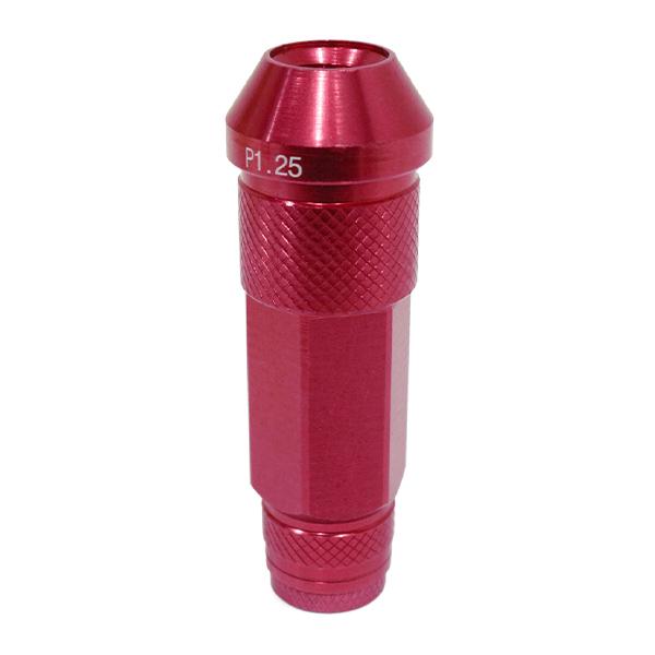 【 アルミホイールナット M12×P1.25 19HEX 70mm 貫通Dタイプ 1個 ピンク 】愛車のホイールをカスタム！6穴のお車に！ 20本入りのレーシングナットの追加ナットとして是非共ご検討ください。◎超軽量！高強度！　アルミ合金中...