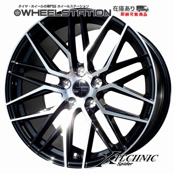 【在庫クリアランス,お買得品】■ X-TECHNIC Spider ■18x9.0J+35　5H/PCD114.3精悍な見た目のスパイダーメッシュホイール4本セット