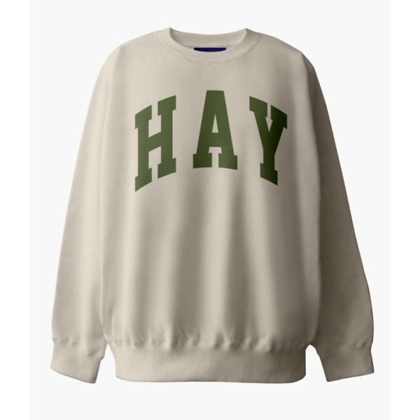 2023 F/W, 4 LEGS GOOD, 2 LEGS BAD.HAY SUBSIDY SWEAT SHIRTS【 製品仕様 】STRONG HEAVYWEIGHTCOLOR : WHITE / IVORY / SAGE / NAVY ...