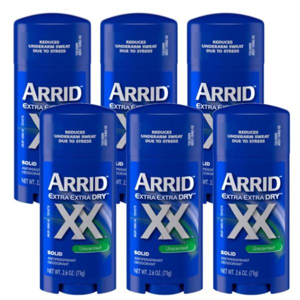 ・1日中サラサラで快適な肌を〜◆ブランド　　Arrid◆容量　　　　73g×６個　◆成分・アルミニウム・ジルコニウム・テトラクロロヒドレックス・グリシン・その他の成分： シクロペンタシロキサン、ステアリルアルコール、C12-15安息香酸アル...