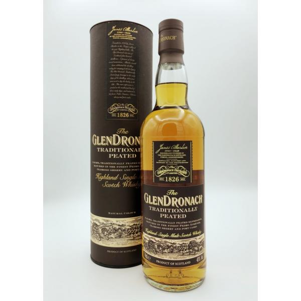 グレンドロナック トラディショナリー・ピーテッドは、グレンドロナックでは珍しくピートの効いたスモーキーな味わいが特徴。ペドロヒメネスとオロロソのシェリー樽熟成原酒を併用し、ポート樽での後熟も加えて複雑な香味を構築しています。香りはトフィーや...