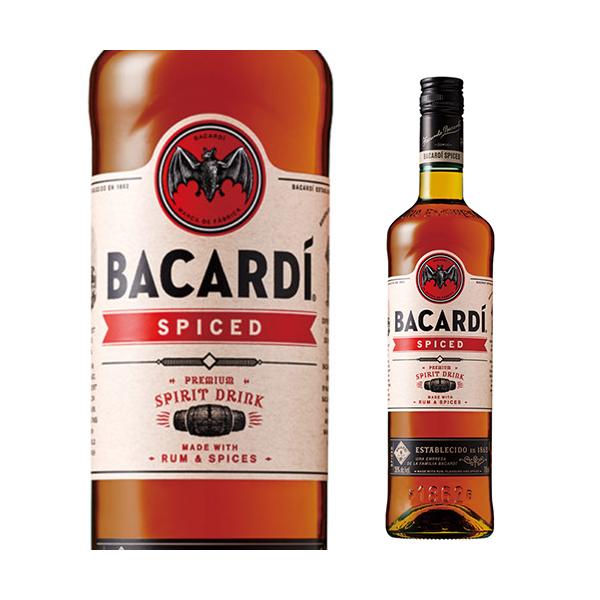 オーク樽熟成をさせたバカルディのラムをベースにシナモン、ナツメグ、メープル、バニラなどのスパイスを漬け込んだスパイスドラム商品名:バカルディ スパイスド ラム容量:700ml度数:35度分類:スパイスドラム産地:イタリア 味わい分類: 香味...