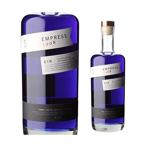エンプレス 1908 ジン 750ml 42.5度[長S] オリジナル インディゴブルー ハンドクラフト 有機素材 ボタニカル8種 EMPRESS GIN