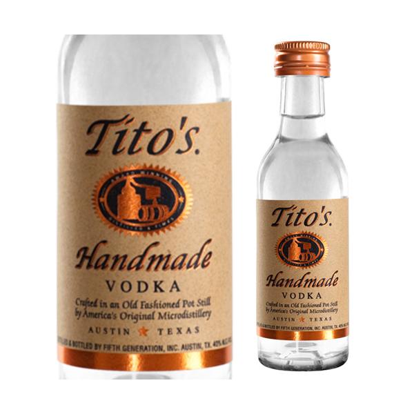ティトーズ ハンドメイド クラフトウォッカ 50ml 40度 アメリカ ウォッカ VODKA スピリッツ 長S