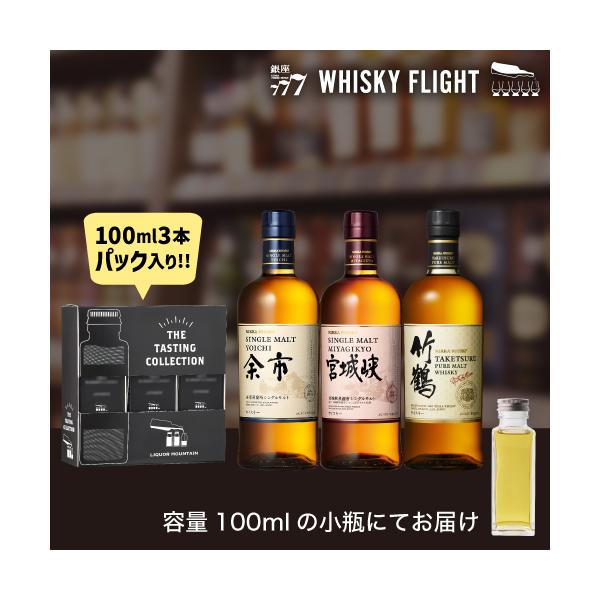商品名:WHISKY FLIGHT サントリー 余市、宮城峡、竹鶴 3本セットタイプ:量り売りウイスキー原産国・生産国/生産地:日本容量（ml）:100ml×3本・量り売り(詰替え)です。フルボトル・ミニチュアボトルではありません。・手詰め...