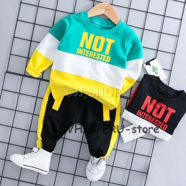 商品番号：L2-kids17セット内容：2点セット：トップス＋パンツカラー：ブラック、グリーン素材：綿、ボリエステルサイズ：80-85-90-100CM*サイズ表を参考してお願いします。注意事項：◆サイズ表記は手作業にて行っておりますので、...