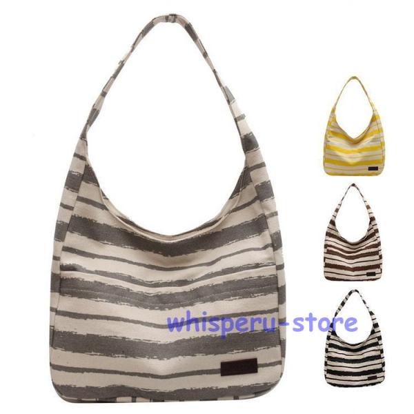 トートバッグ レディース ボーダー きれいめ 通勤バッグ 帆布バッグ キャンバス カバン 鞄 a4 大容量[素材]表地/キャンバス裏地/ポリエステル[原産国]　中国※画像の商品はサンプルです。実際の商品とは仕様?加工?サイズ?素材が若干異な...