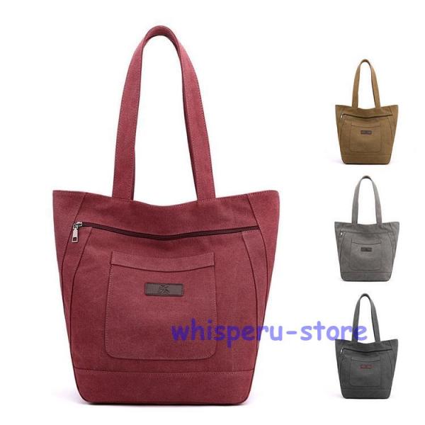 トートバッグ レディース 通勤バッグ きれいめ 帆布バッグ キャンバス カバン 鞄 a4 大容量[素材]表地/キャンバス裏地/ポリエステル[原産国]　中国※画像の商品はサンプルです。実際の商品とは仕様?加工?サイズ?素材が若干異なる場合がご...