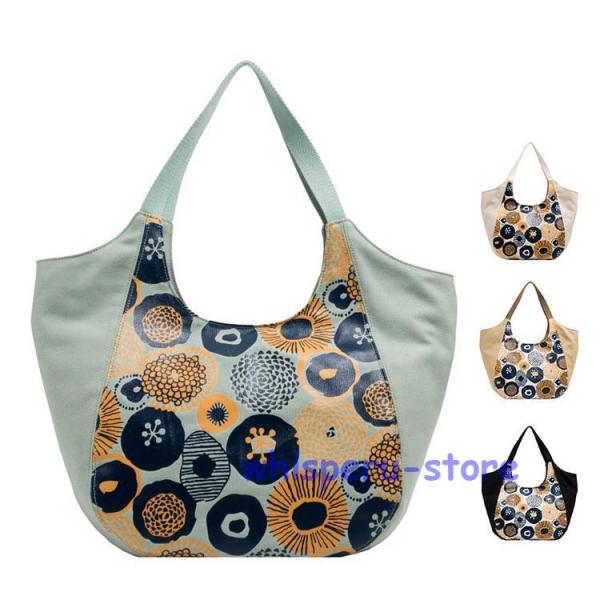 トートバッグ エスニック 大容量 キャンバス 帆布バッグ カバン 鞄 a4 大きめ レディース ファッション[素材]表地/キャンバス裏地/ポリエステル[原産国]　中国※画像の商品はサンプルです。実際の商品とは仕様?加工?サイズ?素材が若干異...