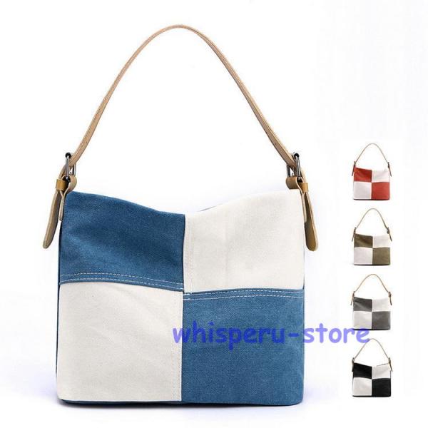 トートバッグ 切り替え キャンバスバッグ 帆布 通勤バッグ カバン 鞄 レディース ファッション[素材]表地/キャンバス裏地/ポリエステル[原産国]　中国※画像の商品はサンプルです。実際の商品とは仕様?加工?サイズ?素材が若干異なる場合がご...