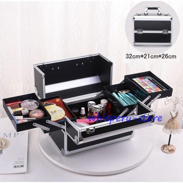 コスメボックスプロ仕様メイクボックス大容量化粧ボックスコスメバッグメイクバッグ多機能化粧品収納収納ケース美容ネイル【素材】金属、その他【注意事項】(1)こちらの商品は品ですので、説明書は付属しておりません。(2)傷や凹みがある可能性がございます。