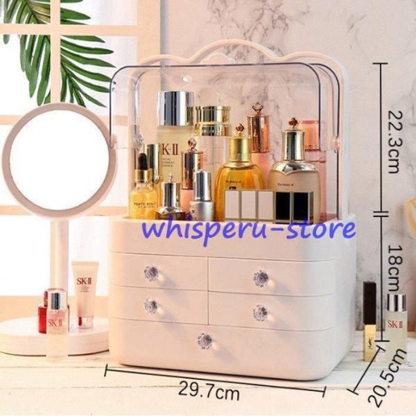 コスメボックス　プロ仕様　メイクボックス　大容量　化粧ボックス　コスメバッグ　メイクバッグ　多機能　化粧品収納　収納ケース　美容【素材】プラスチック　【注意事項】こちらの商品は品ですので、説明書は付属しておりません。