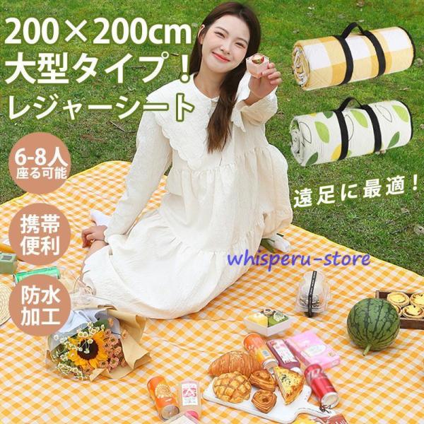 商品詳細:カラー:/A01/A02サイズ:/2*2m【商品説明】200×200の大型タイプ！6-8人座る可能。簡単に折り畳むことができ、コンパクトに収納できます。ハンドル付きなので、持ち運びもしやすくなっております。汚れが付着しづらい防水生...