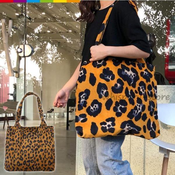 レオパード柄が大胆でおしゃれなトートバッグ。コーデュロイ生地で、秋冬らしいあたかみのあるデザインです。暗くなりがちな秋冬コーデのアクセントに加えるだけで、即トレンドスタイルに◎41cm×44cmで、PCやタブレットも楽々入る大容量。肩ひもを...