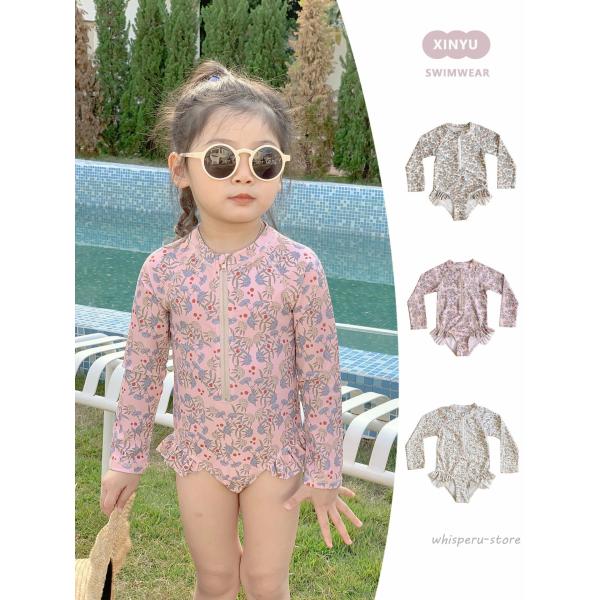 おすすめポイント夏のレジャーやスイミングに！【特徴】■長袖タイプで日焼け防止。■焼けやすいベビーの肌を紫外線から守ります。■キュートなデザインを散りばめたおしゃれ水着■着脱も簡単です！■着せ替えが簡単■ 加工だから紫外線対策万全■しっかり体...