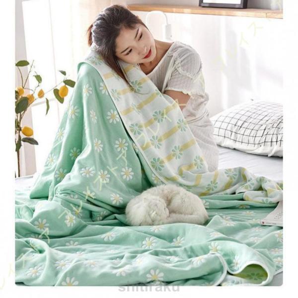【サイズ】1枚の毛布：90*100cm 120*150cm 150*200cm 180*200cm 200*240cm ポイント紹介：★おしゃれなガーゼケット、ふわふわで滑らかな肌触りです。そっと撫でただけでその違いを感じていただけます。★...