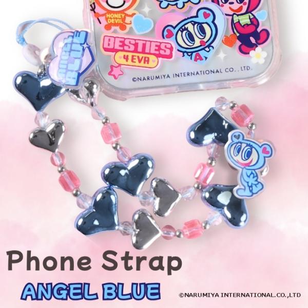 ■カラー: ブルー■素材: プラスチック関連キーワード: エンジェルブルー フォンストラップ スマホストラップ スマホアクセサリー キャラクターグッズ エンジェル ブルー ナカムラくん 可愛い SKINNYDIP LONDON スキニーディ...