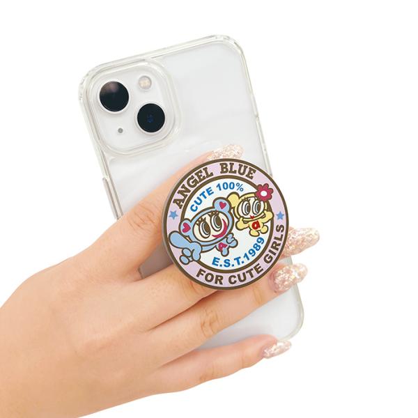 ■対応端末: 各種スマートフォン■カラー: エンジェルブルー■素材: アクリル、ABS関連キーワード: スマホグリップ スマホ グリップトック スマホリング スマホアクセサリー 落下防止 スタンド機能 韓国 日本 平成 かわいい 接着 オリ...