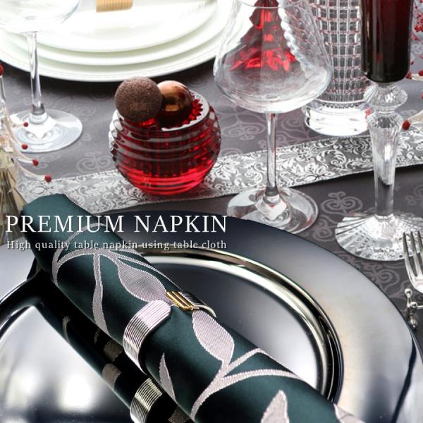 繊細なディテールと優雅なテーブルセッティングを演出する、プレミアムテーブルナプキンのセット。テーブルクロス生地を使用し、19種類の美しい柄を揃えました。お食事の際に、皆様に洗練された雰囲気をお楽しみいただきたいと願っております。テキスタイル...
