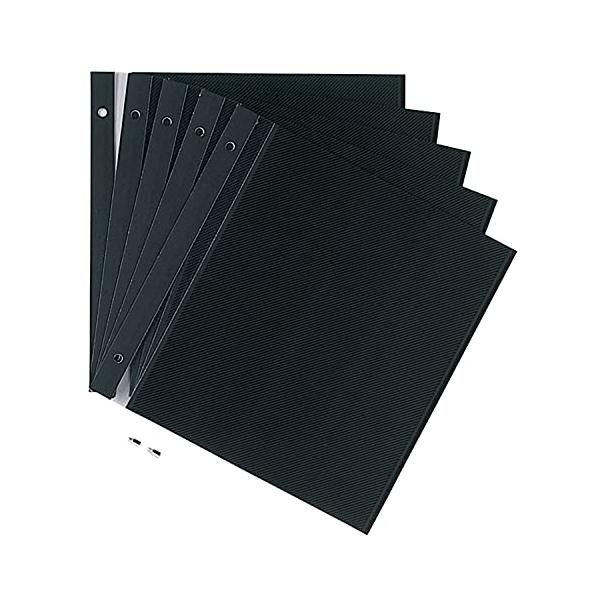 フリー黒台紙・ブラック ワンサイズ XP-10F・サイズ/235×230mm・セキセイミニフリーアルバムの補充用替え台紙。継ぎビス付・貼付け有効サイズ/縦235×横190mm 1束5枚入り・黒台紙が写真を引き立てるフィルムをはがして貼りつけ...
