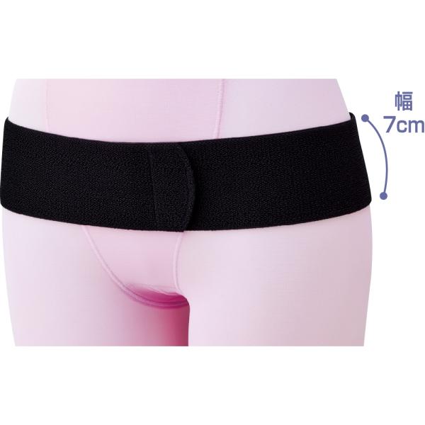 抗菌防臭薄型スリム骨盤ベルト 98075 好みの位置に付けられ調節も自在【色サイズ】ベージュ・ブラック   【組　成】綿95%/ナイロン4% ポリウレタン１％　洗濯機ＯＫ 日本製