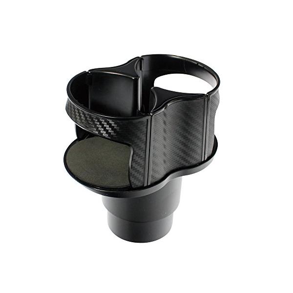 カラー：ブラック純正カップホルダーを2本分に増設できるドリンクホルダーカラー:ブラック材質:PC原産国:中国商品の寸法:17.4L x 10.8W x 21.2H cm;240 g