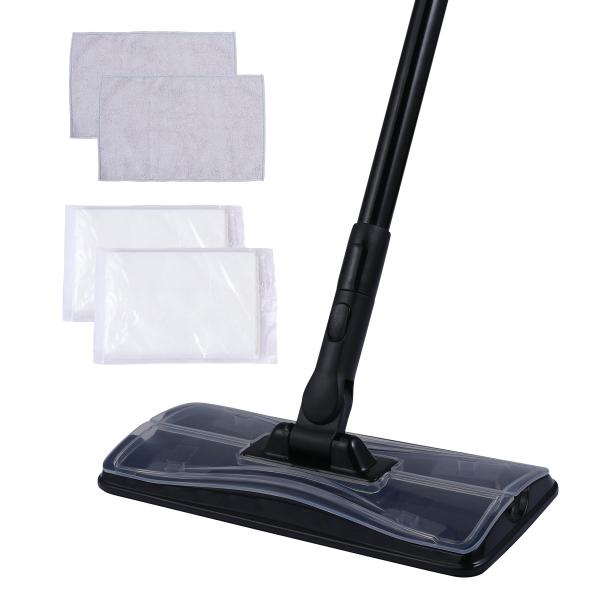 カラー：ブラックサイズ：1【フロアワイパー基本情報】：フロアワイパー本体サイズ:約25.0×11.0×120.0cm（延長ポール付き）　フロアワイパー重量：約410g。フロアワイパー カラー：ブラック。【フロアワイパーセット詳細】：フロアワ...
