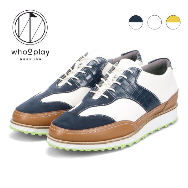 プライベートでも履けるゴルフスニーカー【素材】アッパーのカウレザーには撥水性の高いオイルを充分に馴染ませ水滴を弾く仕様に。※本革を使用している為、多少のムラや小傷などがございます。【お手入れについて】革用のクリーナーや乳化性クリーム・防水ス...