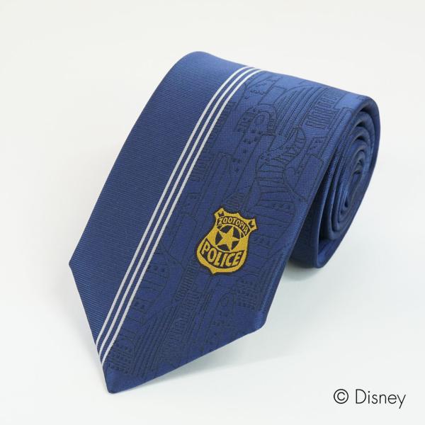☆Disney Character Design Tie☆ズートピア・ワンポイント柄ネクタイ。ズートピアの世界観がたっぷり詰め込まれた、こだわりの一本です。大剣にはニック・ワイルドが実際に着けているネクタイをイメージしたストライプに、ＺＰＤ...