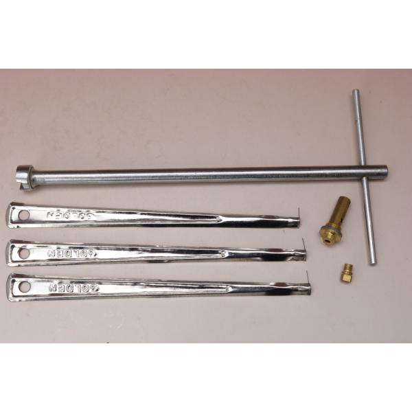 バーナー用 共通レンチセット他　■未使用品　6点セット　NRVレンチ、NRV、ニップル、ニードルクリーナープリッカーの3個の6セットです。下記、商品説明に続く